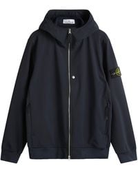 Stone Island Shell Hooded Jacket in Green for Men | Lyst UK