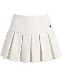 adidas Logo Pleated Skirt in Black | Lyst UK