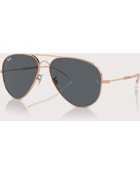 Ray-Ban Aviator Sunglasses in Metallic for Men | Lyst UK