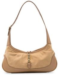 Gucci Jackie 1961 Suede Shoulder Bag in Black | Lyst UK
