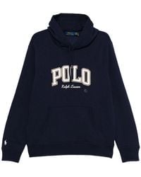 Ralph Lauren Logo Hoodie Cruise in Blue for Men | Lyst UK