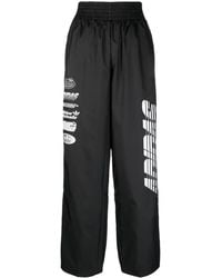adidas Logo-Print Basketball Track Pants in Grey | Lyst UK