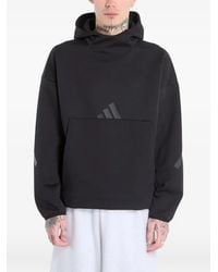 adidas Primelift Logo-Print Hoodie in Natural for Men | Lyst UK