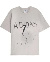 adidas X Sotm Logo-Print T-Shirt in Blue for Men | Lyst UK
