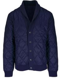 Greyson Camouflage-Pattern Quilted Jacket in Blue for Men | Lyst UK
