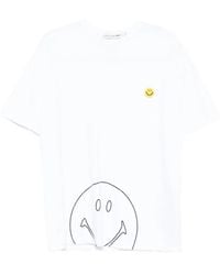 Joshua Sanders X Smiley Logo T-Shirt in White for Men | Lyst UK