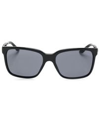 Versace Logo-Plaque Square-Frame Sunglasses in Grey for Men | Lyst UK