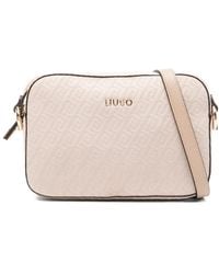 Liu Jo Logo-Debossed Cross Body Bag in Brown | Lyst UK