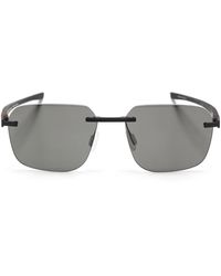 Tag Heuer Rimless Sunglasses in Pink | Lyst UK