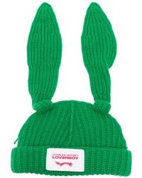 Charles Jeffrey Rabbit Chunky-Knit Beanie Hat in Blue | Lyst UK