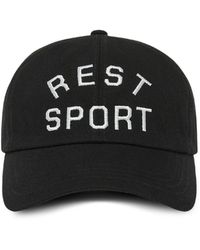 Rest&Recreation Logo-Embroidered Baseball Cap in White | Lyst UK