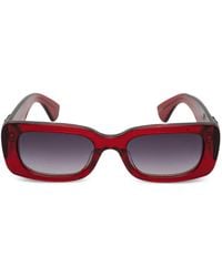 Kurt Geiger Eye-Motif Square-Frame Sunglasses in White | Lyst UK