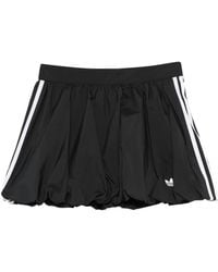 adidas Logo Pleated Skirt in Black | Lyst UK