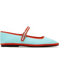 Capulet Norma Velvet Ballet Flats in Red | Lyst UK