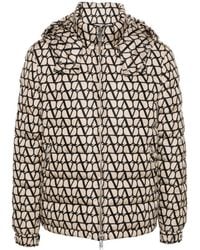 Valentino Garavani Down Jacket Clothing in Black for Men | Lyst UK