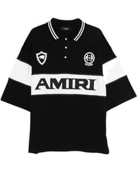 Amiri Logo-Detail Polo Shirt in Black for Men | Lyst UK
