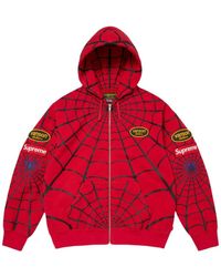Supreme X Vanson Leathers X Marvel Spider- Intarsia-Knit Sweater in ...