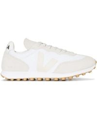 Veja Lace-Up Logo-Patch Sneakers in White | Lyst UK