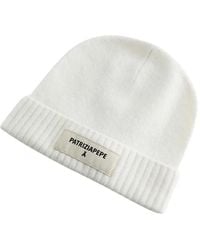 Patrizia Pepe Logo-Patch Beanie in Black | Lyst UK