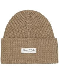 Marc O' Polo Marc Oߴpolo Organic Cotton Knitted Beanie With Logo in ...