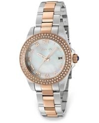 INVICTA WATCH Angel Crystal-Bezel 38Mm Watch in Grey | Lyst UK