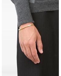 Maison Margiela Reference Cuff Bracelet in White | Lyst UK