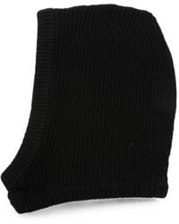 Rick Owens Ribbed-Knit Balaclava in Black for Men | Lyst UK