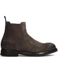 Green George Suede Ankle Boots With Motif in Brown for Men | Lyst UK