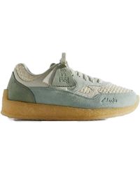 Clarks Lockhill Fabric Trainers in Natural for Men | Lyst UK