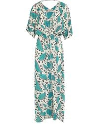 Brigitte Bardot Polka-Dot V-Neck Midi Beach Dresses in White | Lyst UK