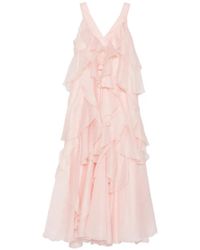 Aje. Athena Ruffled Gown in Pink | Lyst