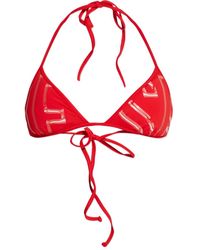 DIESEL Triangle Bikini in White | Lyst Canada