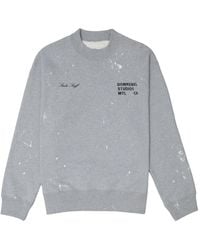 DOMREBEL Pull À Logo Brodé in Grey for Men | Lyst UK