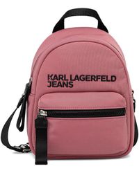Karl Lagerfeld Logo-Embroidered Belt Bag in Black | Lyst UK