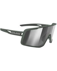 Salice Rectangle-Frame Sunglasses in Grey | Lyst UK