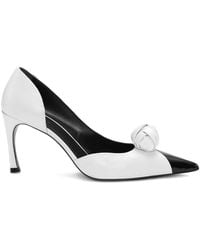 ROTATE BIRGER CHRISTENSEN Slingback Leather Pumps in Metallic | Lyst UK