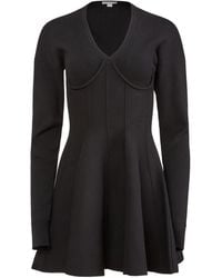 Fleur du Mal Maxwell Mini Dress in Grey | Lyst UK