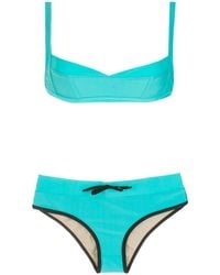 Amir Slama Cut-Out Details Bikini Set in Black | Lyst UK