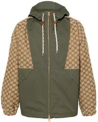 Gucci GG Multicolor Canvas Hooded Jacket for Men | Lyst Gucci GG Multicolor Canvas Hooded Jacket for Men | Lyst