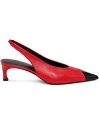 ROTATE BIRGER CHRISTENSEN Slingback Leather Pumps in Metallic | Lyst UK