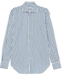 Kiton Striped Shirt in Pink for Men | Lyst UK