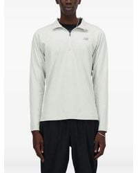 New Balance Quarter-Zip Sweater in Natural for Men | Lyst UK