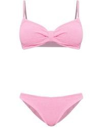 Hunza G 'Alicia' Bikini in Pink | Lyst UK