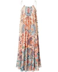 FARM Rio Delhi Floral Sleeveless Maxi Dress in Blue | Lyst