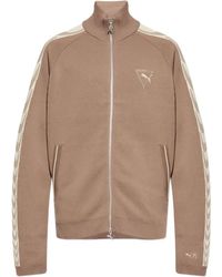 PUMA X Represent Logo-Embroidered Hoodie in Green for Men | Lyst UK