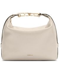 Furla Textured Arch Shoulder Bag in Green | Lyst UK