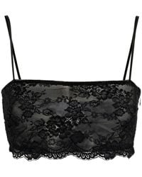 Blumarine Lace Crop Jacket in White | Lyst UK