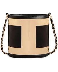 Elisabetta Franchi Logo Bucket Bag | Lyst UK