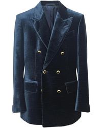 Tom Ford Double-Breasted Dinner Jacket in White for Men | Lyst UK