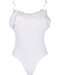 Kai Lani Synthetic Mini Mamba Ruffle One Piece - Lyst